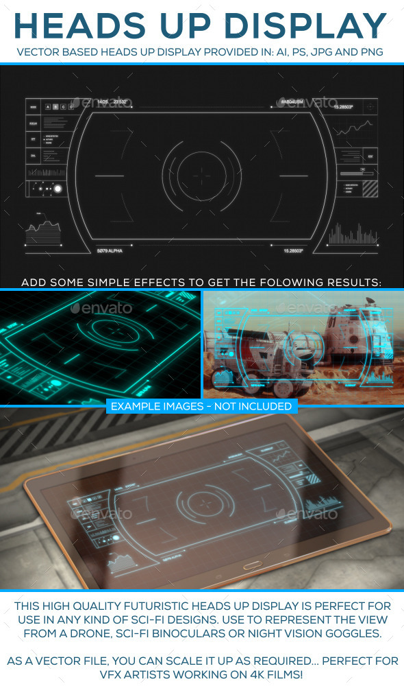 Futuristic Heads Up Display by SpaceStockFootage | GraphicRiver
